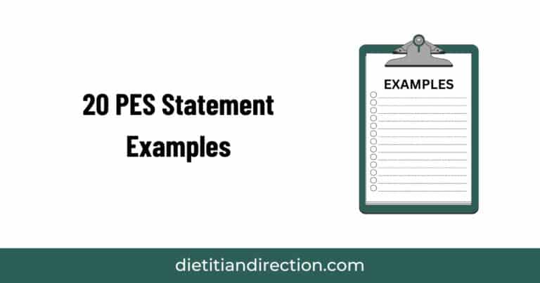 What is a PES Statement? - Dietitian Direction