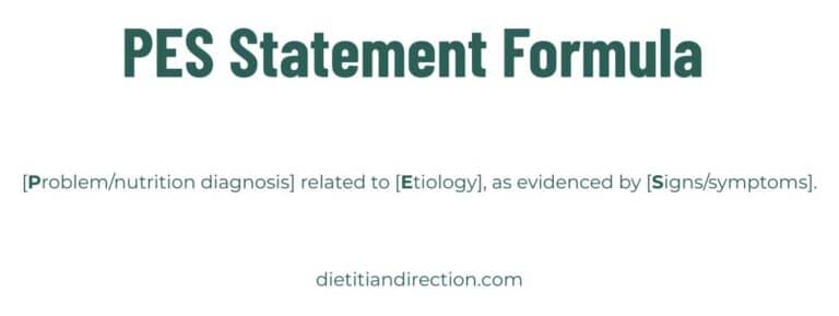 20 PES Statement Examples - Dietitian Direction